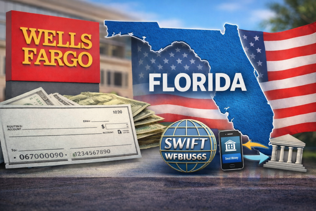What is the routing number for Wells Fargo Bank in Florida